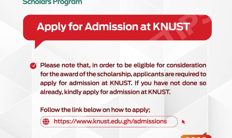 Apply for Admission at KNUST – Mastercard Foundation Scholars Program ...